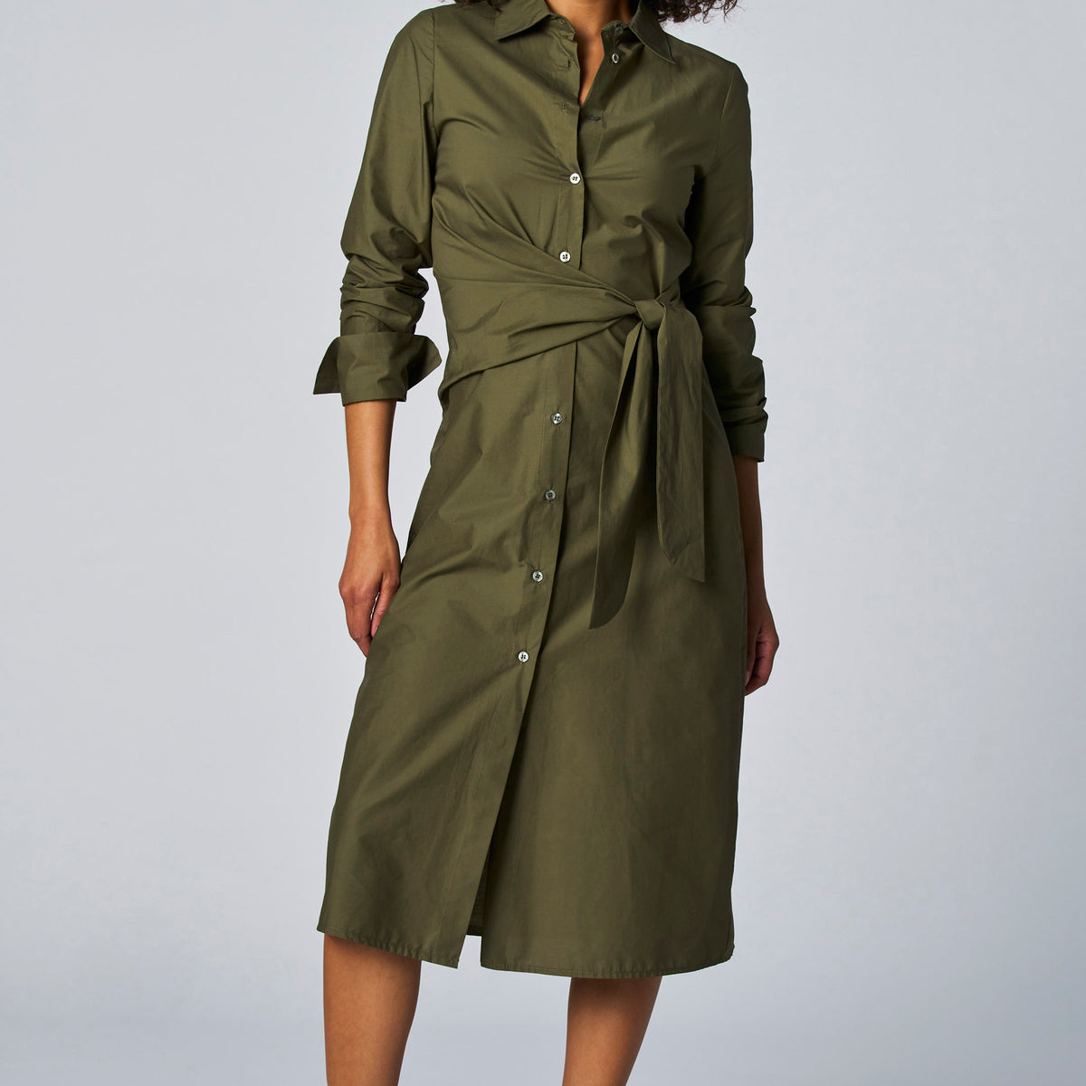 Robe à manches longues - Kaki - Astrid Black Label - ZEB