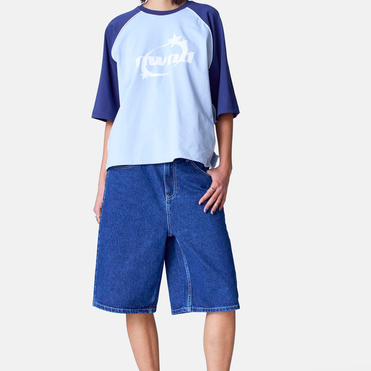 Short - mid blue denim - Unwind - ZEB